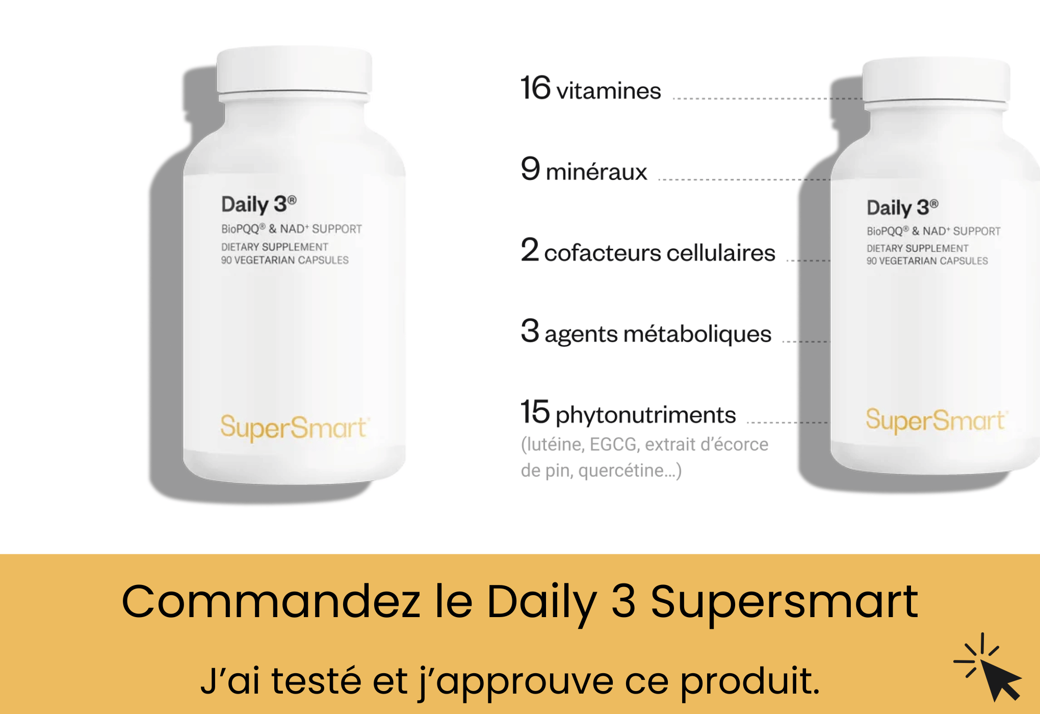 Avis Daily 3 SuperSmart : Que vaut ce multivitamines
