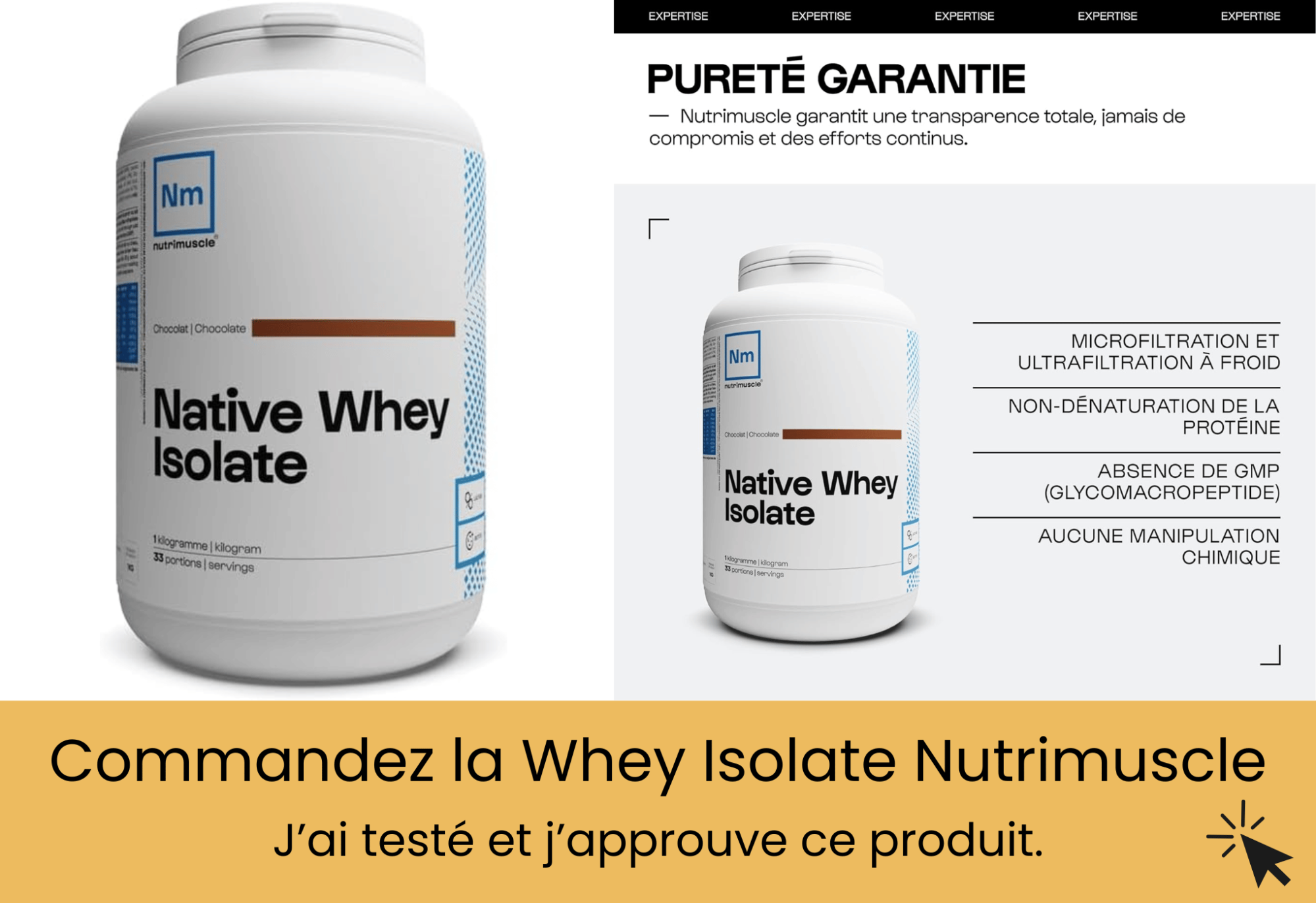 Avis Whey Nutrimuscle : Test d’un nutritionniste